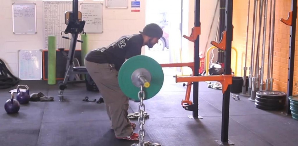 Exercises for Grapplers: Zercher Squat/Goodmorning Combo | Scramble Brand